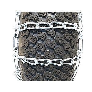 Oregon 67-001 Lawn & Garden Tire Snow Chains With 2-Link Spacing Size 16X650-8 & 15X600-6 Tire Snows
