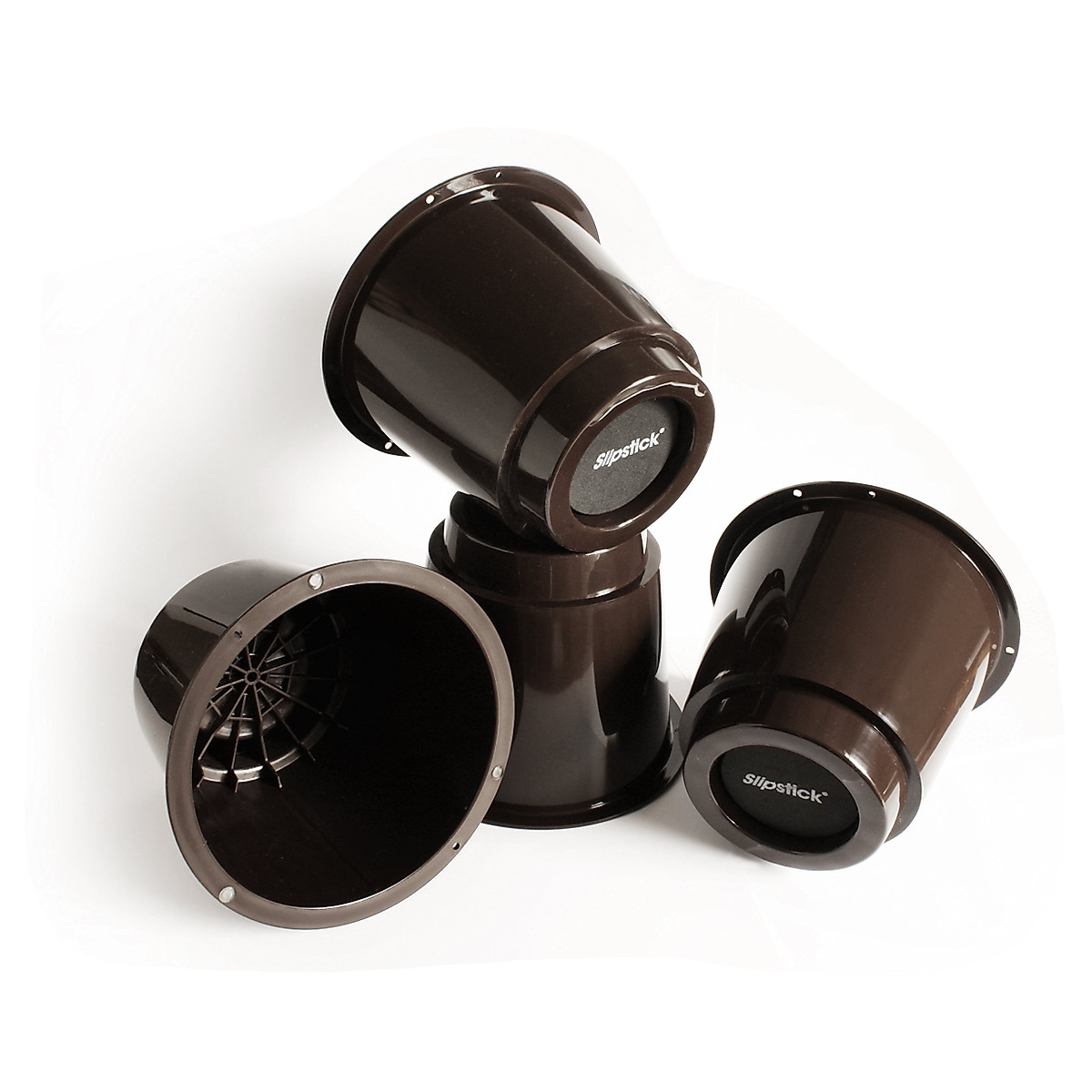 Slipstick CB650 5 Inch Under Bed Storage Bed Risers / Furniture Risers, Adds 5" Height (Set of 4 Bed Lifts) Supports 2,000 lbs