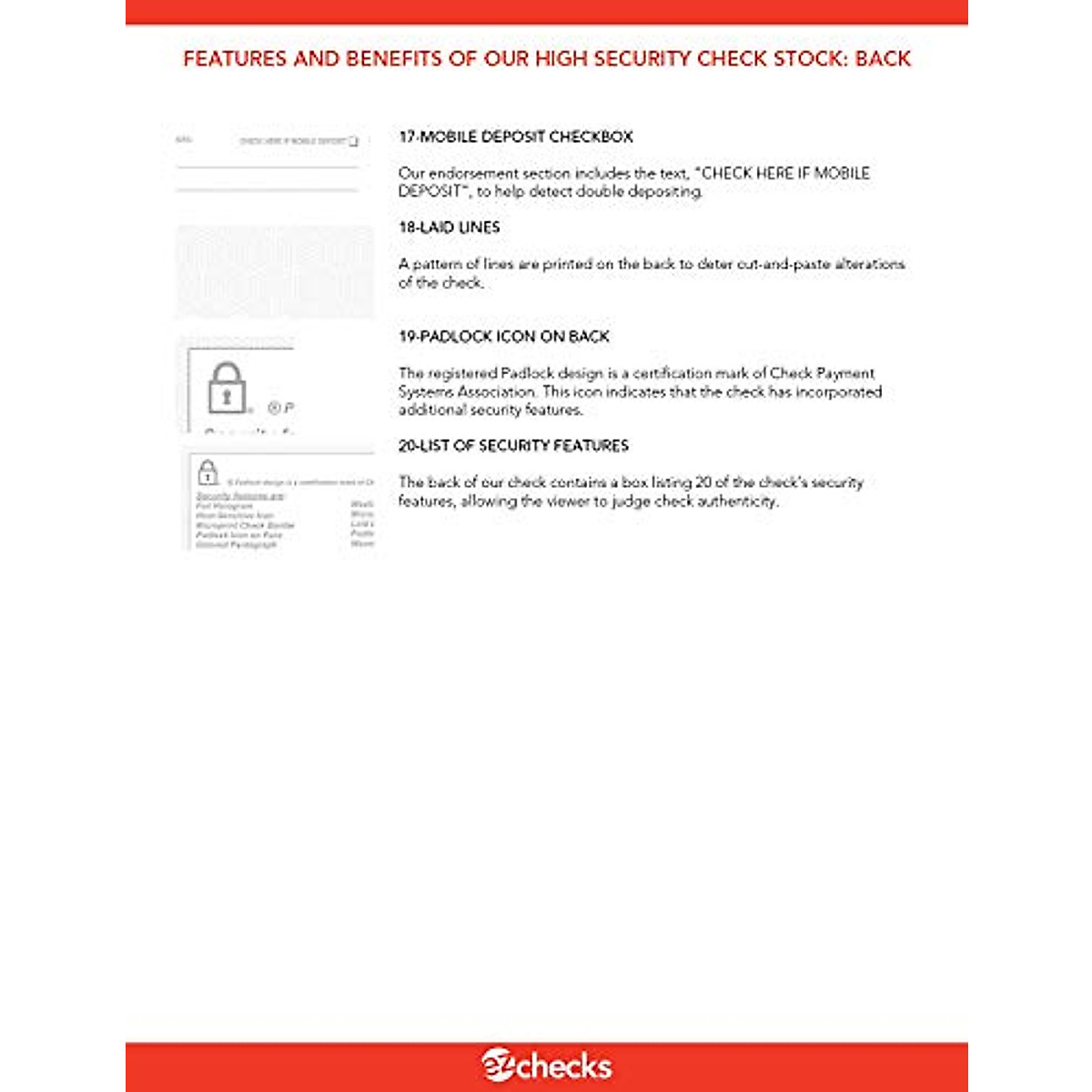 EZ Checks 3 Checks Per Page Hologram High Security Laser Check Stock | 150 Sheets/450 Checks | Blue/Maroon