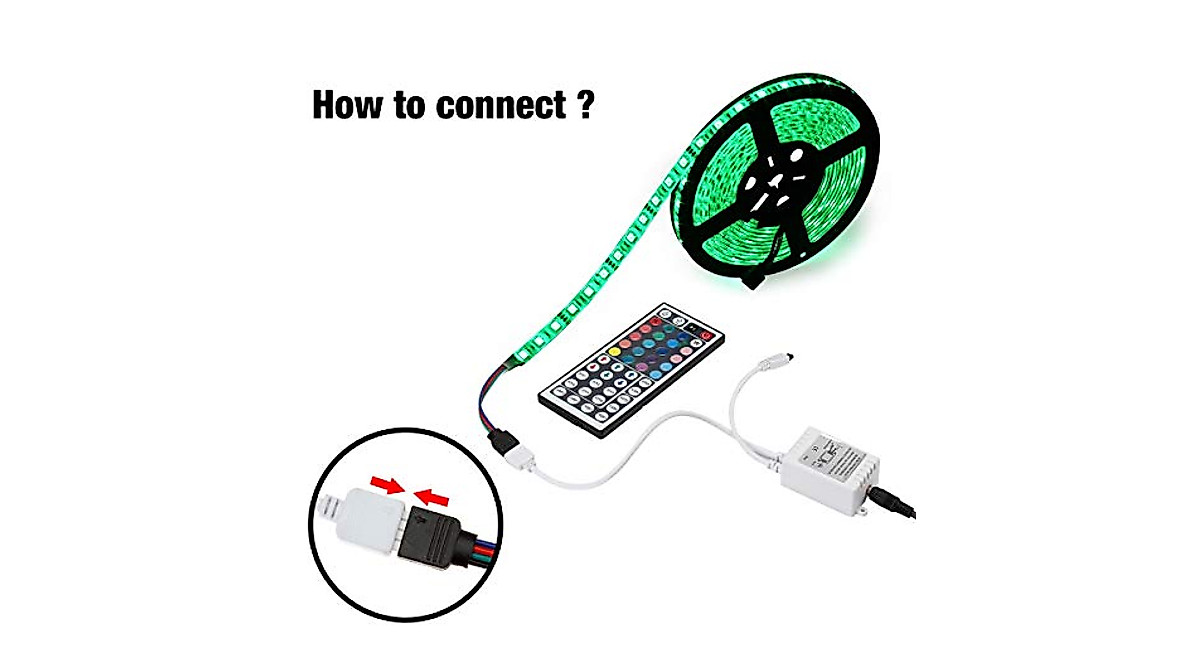 SUPERNIGHT RGB LED Light Strip Remote Controller, 44 Keys IR Remote ...