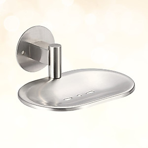 Cabilock 2pcs 304 Soap Holder Soap Tray Soap Basket Soap Organizer Wall Mount Soup Holder Soap Dish Soap Storage Stainless Steel Soap Box