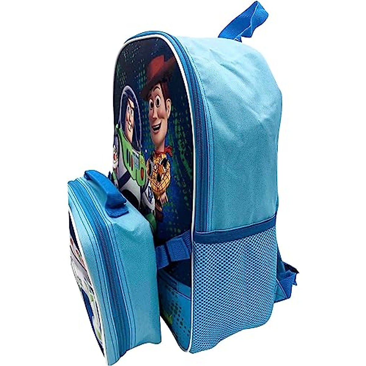 Fast Forward Kid's Licensed POP-OUT 16" Backpack With Lunch Box Combo Set (Toy Story)