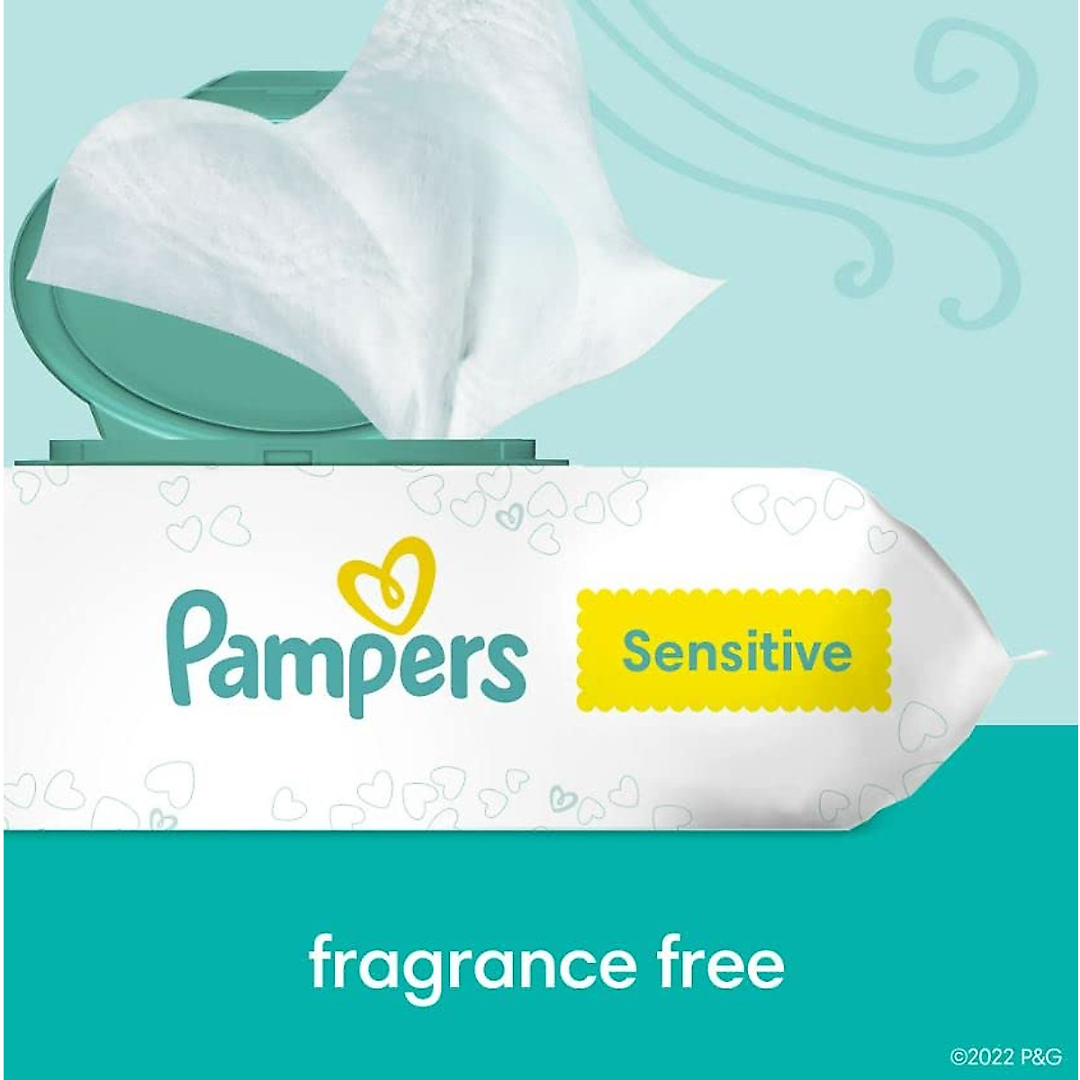 Pampers Sensitive Wipes Convenience Pack 18 CT (Pack of 16)