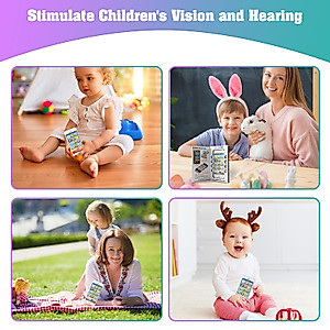 Baby Toys 6 to 12 Months, Baby Toys 3-6 12-18 Months, Fake Phone Toy for 1 2 3 4 Years Old Girls Boys, Kids Cell Phone Toddler Toys Age 1-3, Gifts for 1-6 Years Old Girls Boys Babies Infant (White)