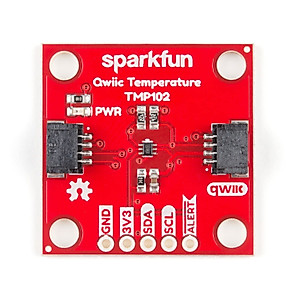 SparkFun Digital Temperature Sensor - TMP102 (Qwiic)-Compatible with Arduino and other Single-board computers Easy-to-Use I2C sensor Plug-and-Play breakout board Runs from 1.4-3.6V input Use with 3.3V