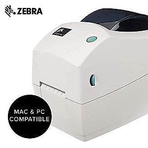 ZEBRA TLP2824 Plus Thermal Transfer Desktop Printer Print Width of 2 in USB and Ethernet Port Connectivity 282P-101510-000