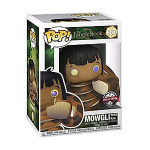 Funko Pop! The Jungle Book: Mowgli with Kaa Vinyl Figure Special Edition Exclusive