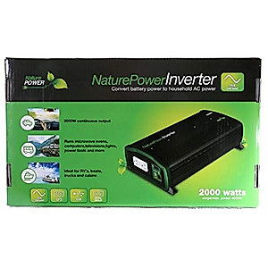 Nature Power 38320 Pure Sine Wave Inverter, 2000-watt
