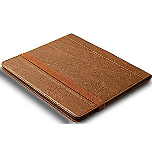 NANRUIL for Ipad Pro 11-inch Case 4th/3rd/2nd/1st Gen Genuine Leather Cover Protective Shell for 2022/2021/2020/2018 with Pocket Strap,Built-in Pencil Holder and Auto Wake/Sleep.Brown