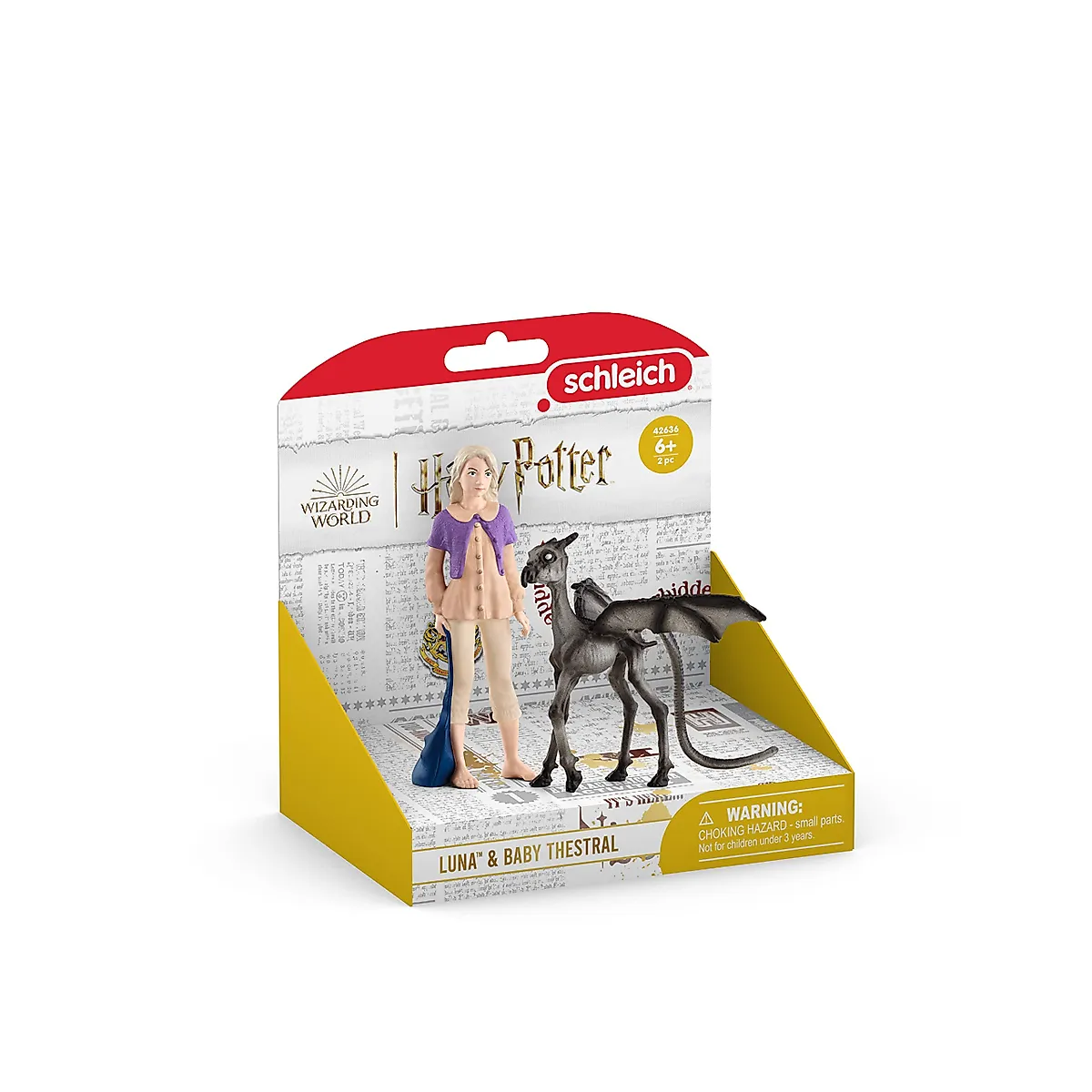 Schleich Wizarding World of Harry Potter 2-Piece Set with Luna Lovegood & Baby Thestral Collectible Figurines for Kids Ages 6+