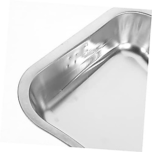 Healeved 2pcs Desktop Dustpan Convenient Dustpan Practical Trash Shovel Mini Dustpan Practical Cleaning Shovel Office Cleaning Shovel Commercial Jumbo Dustpan Silver Stainless Steel