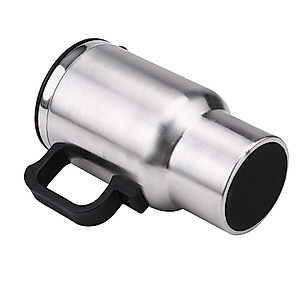 12V 450ml Electric Water Kettle, Car Heating Cup Travel Heating Cup Car Coffee Mug with Indicator Light