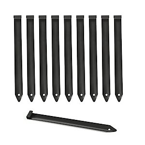 20Pcs Metal Landscape Edging Stakes, 8.5In Garden Stakes Landscape Anchoring Spikes for Terrace Board, Landscape Edging Coil, Grass Barrier, Bender Board, Garden Liner