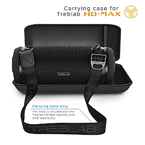 TREBLAB CB-Max - Original Carrying Case HD-Max Wireless Bluetooth Speaker - Сompatible with Any Portable Speaker 5.5 x 12.6 x 5.3 in or Less