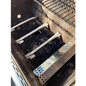 BBQ-Element Stainless Steel Grill Burner Tubes Replacement for Nexgrill 720-0830H, 720-0783E, 720-0864, Gas Grill Pipe Burners for Kenmore, Kitchen Aid, Nexgrill 720-0830A Gas Grill.(4 Pack)