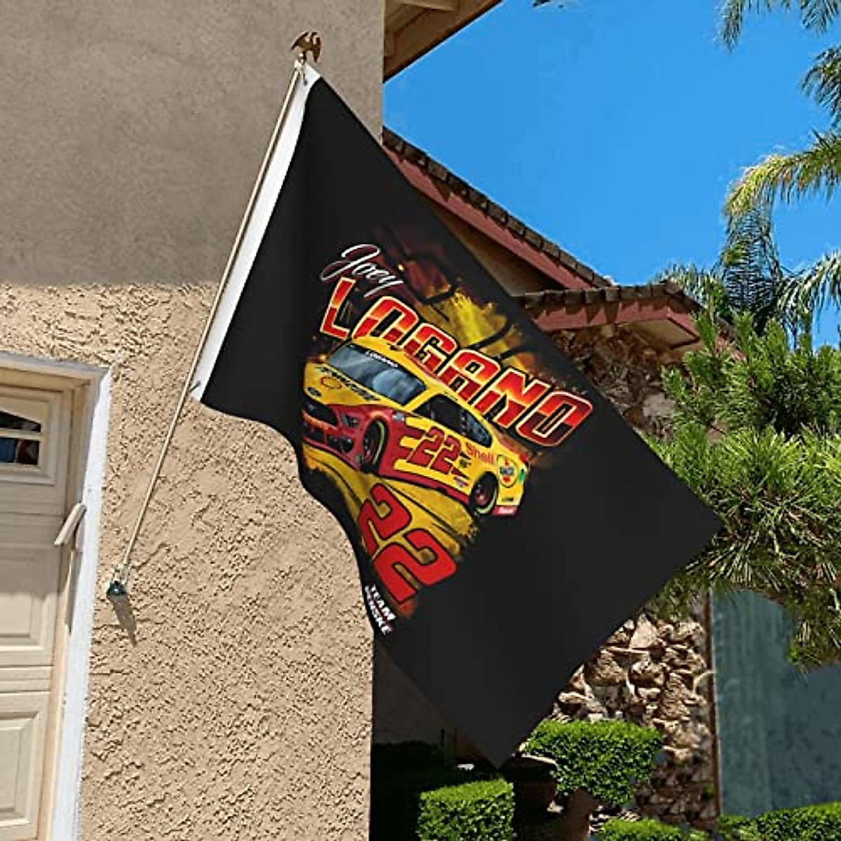 Joey Logano 22 3x5 Ft Flag Double-Sided Printing Banner Indoor Outdoor Decorative Flags Metal Grommets Durable