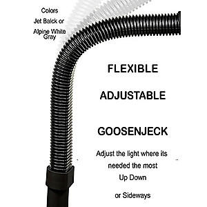 BALTORO LED Floor Lamp - Soft White Reading Light - Built-in Step Dimmer -Adjustable Head Pivots in Any Direction Save Energy 12 Watts - Black Color - SL5758BL