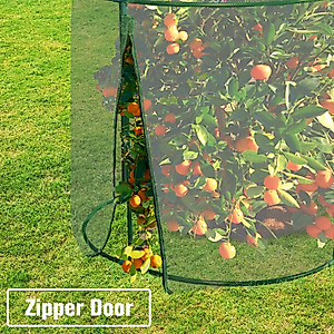 BPS 10'x3.3'x5' Crop Cage Plant Protection Netting Tent with Zipper for Vegetables Fruits and Plant, Suitable for Garden Yard and Lawn