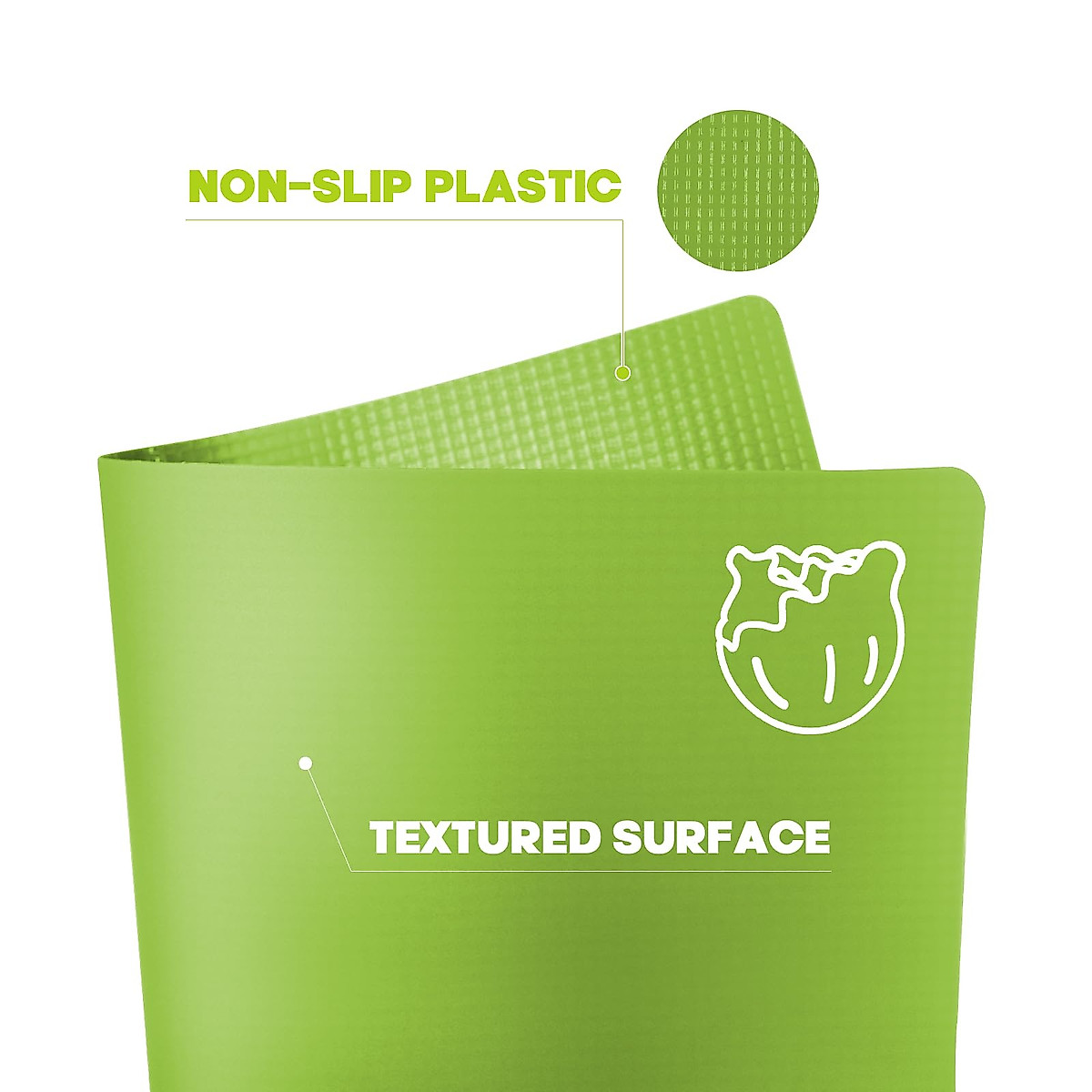 Goodluck 4 Pieces Flexible Cutting Boards, BPA Free Plastic Cutting Boards for Kitchen, Non Slip Cutting Mat for Meat and Vegetables