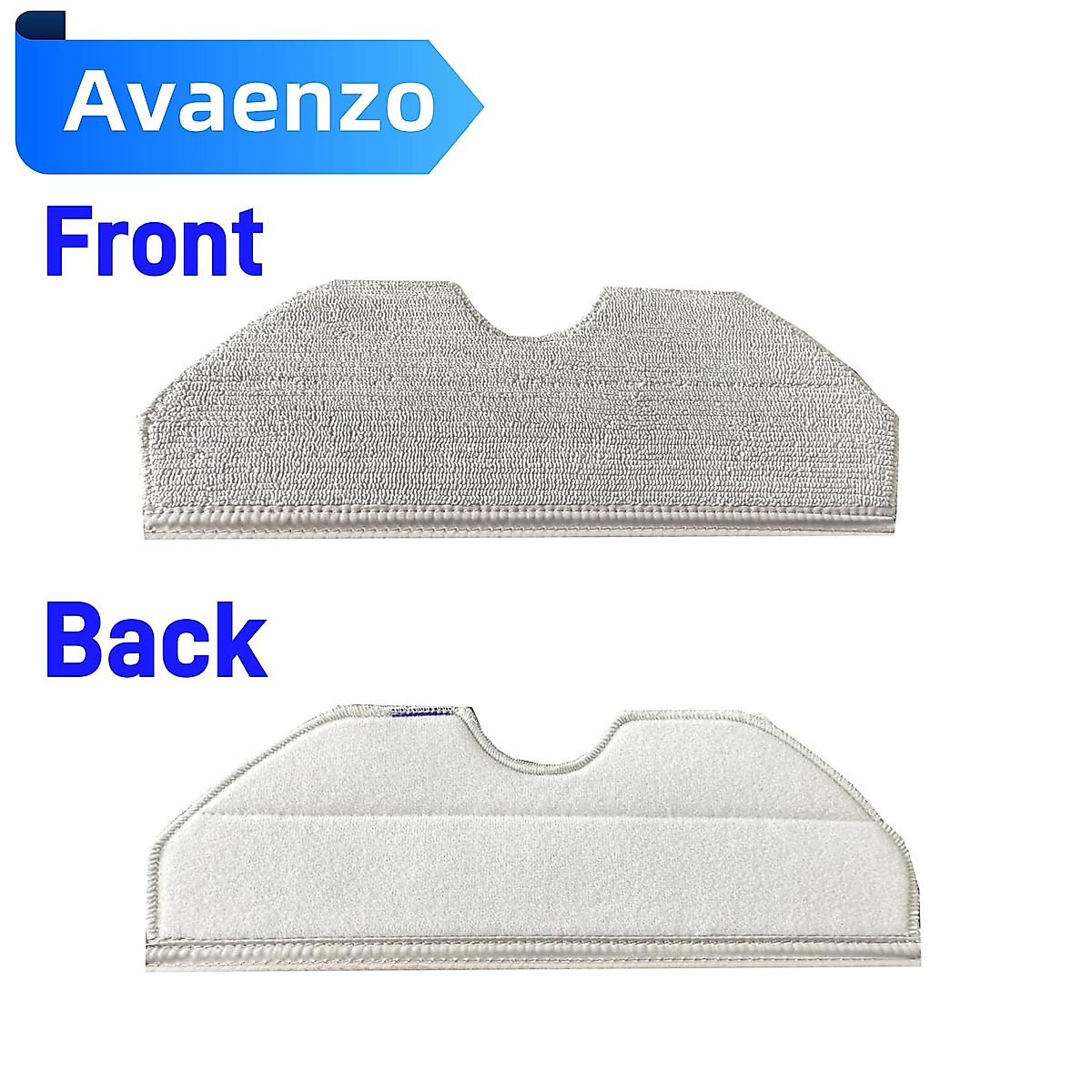 Avaenzo Replacement Mop Pads Compatible for Narwal Freo X Plus Microfiber Resuable Mop Cloth Robot Vacuum Cleaner Accessories - 6 Pack