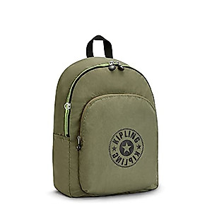 Kipling Curtis Laptop Backpack, Adjustable, Lightweight, Wide Shoulder Straps, Medium, Strong Moss C, 11.75''L x 15.75''H x 7.5''D