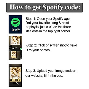 LanM Personalized Music Keychains Custom Scannable Spotify Code Song Keychain Gifts for Men/Women Christmas Ornaments