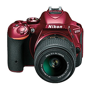Nikon D5500 DX-format Digital SLR w/ 18-55mm VR II Kit (Red)