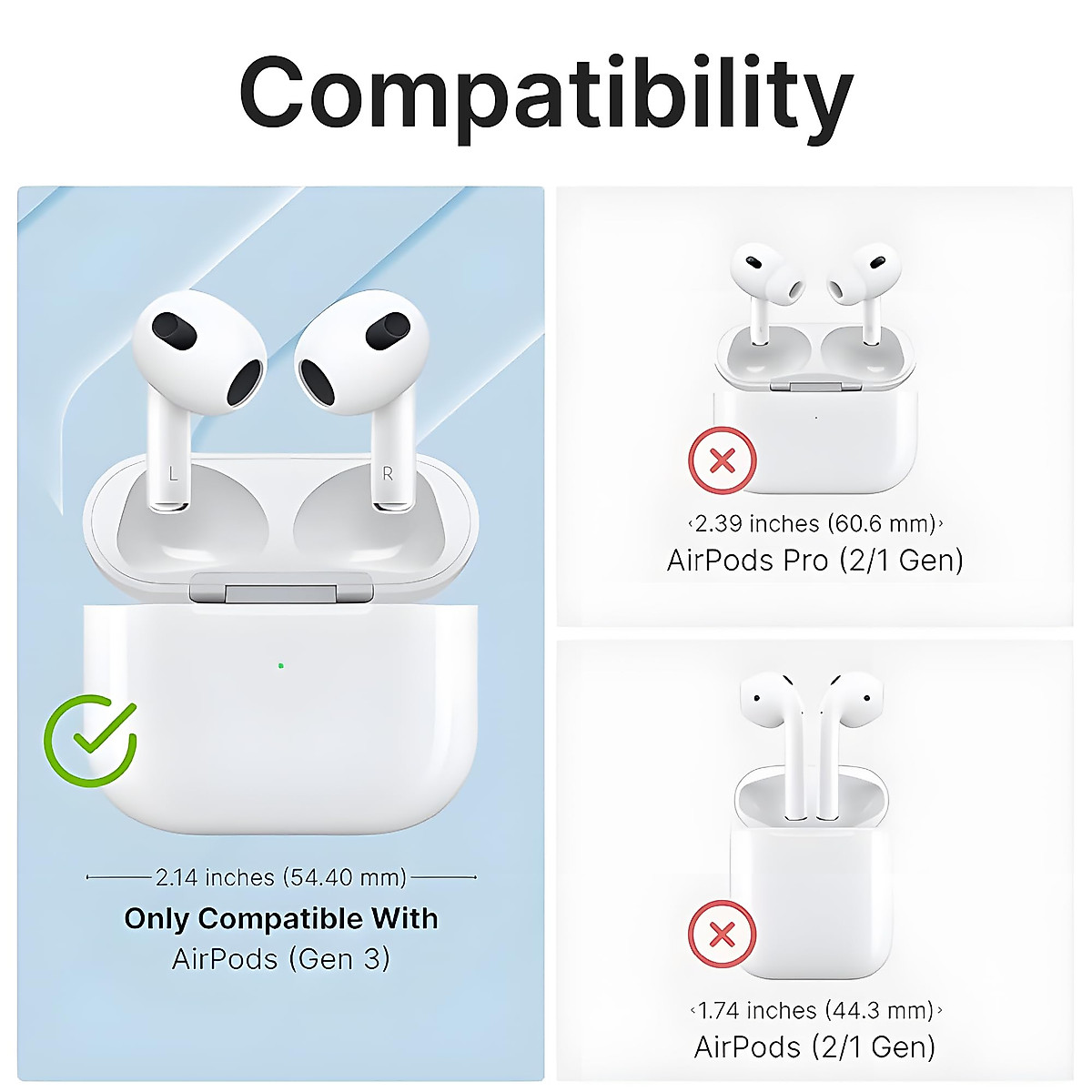 Catalyst Airpods 3rd Generation Case, 330ft Waterproof Total Protection Case for Airpods 3, Shockproof Case for Airpods 3rd Generation, Durable Protective Case for Airpods 3 with Carabiner
