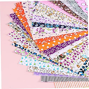 Sewing Fabric 50pcs Quilting Fabric Quilted Comforter Comforters Floral Fabric for Clothes Craft Fabric Scraps Quilting Fabric Squares DIY Floral Printed Fabric Sewing Fabric