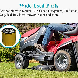 Drblawi Compatible with 4 Pack 52 050 02-S Oil Filter Filter Extra Capacity for CH11 - CH15, CV11 - CV22, M18 - M20, MV16 - MV20 Fits Kohler Engine, Professional 52 050 02 5205002S 52 050 02-S1