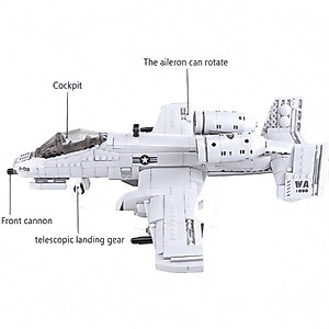 General Jim's A-10 Warthog Military Building Block Bricks Set US Air Force Military Fighter Jet A10 Plane