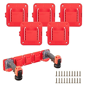5 Packs Tools Drill Mount Holder, Fit for V20 Craftsman 20V Li-ion Drill Tools Holder Dock Hanger with 20 Screws(No Tool)