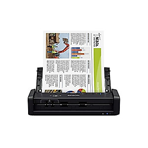 Epson Workforce ES-300W Wireless Color Portable Document Scanner with ADF for PC and Mac, Sheet-fed and Duplex Scanning (Renewed)