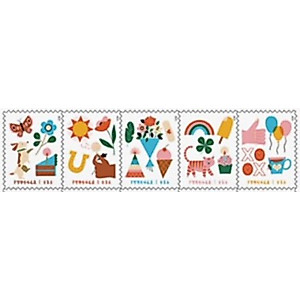 Thinking of You (2 Sheets of 20) First-Class Mail Forever Postage Stamps 2023 Scott 5803-5807