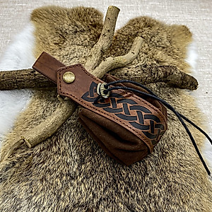 JAOYU Medieval Leather Pouch Bag Viking Pouch Hip Purse Drawstring Leather Pouch Vintage Belt Ren Faire Pouch Fanny Pack Renaissance Faire Accessories