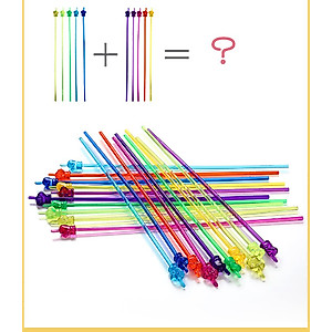 Richardy 10Pcs Mini Hand Pointer Stick for Classroom Presentation Finger Kids Learning Toys Teaching Aids Teacher (EC090-3)