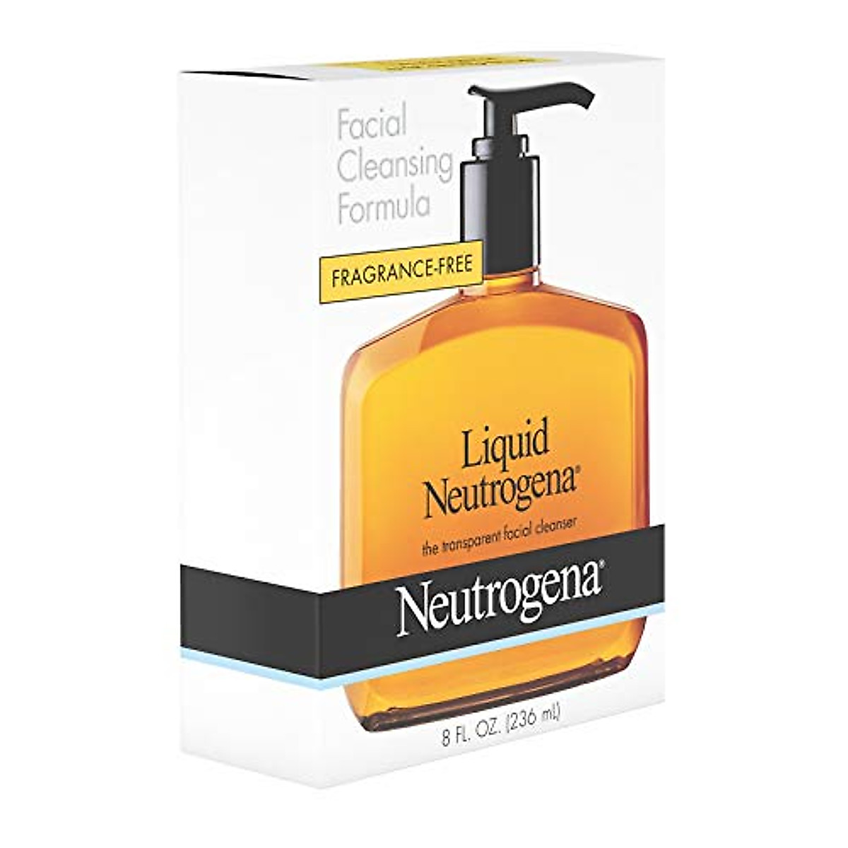 Neutrogena Liquid Fragrance-Free Gentle Facial Cleanser with Glycerin, Hypoallergenic & Oil-Free Mild Face Wash Unscented, 8 Fl Oz