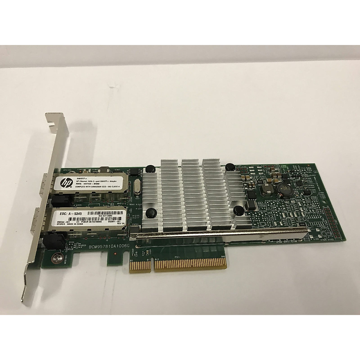 HP 652503-B21 530SFP+ - Network adapter - PCI Express 3.0 x8 low profile - 10Gb Ethernet x 2 - for ProLiant DL360e Gen8, DL385p Gen8, ML310e Gen8, ML350e Gen8, ML350p Gen8, SL270s Gen8