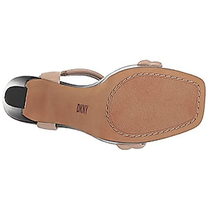 DKNY Women's Comfortable Chic Shoe Jaysha Heeled Sandal, Gold Sand, 7.5
