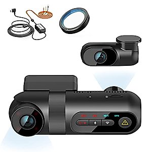 【Bundle: VIOFO T130 3CH with GPS + CPL+HK4 Hardwire Cable】T130 Uber 3 Channel Dash Cam, Front Inside Rear Car Camera, Built-in WiFi GPS, IR Night Vision, Supercapacitor, Parking Mode, 256GB Supported