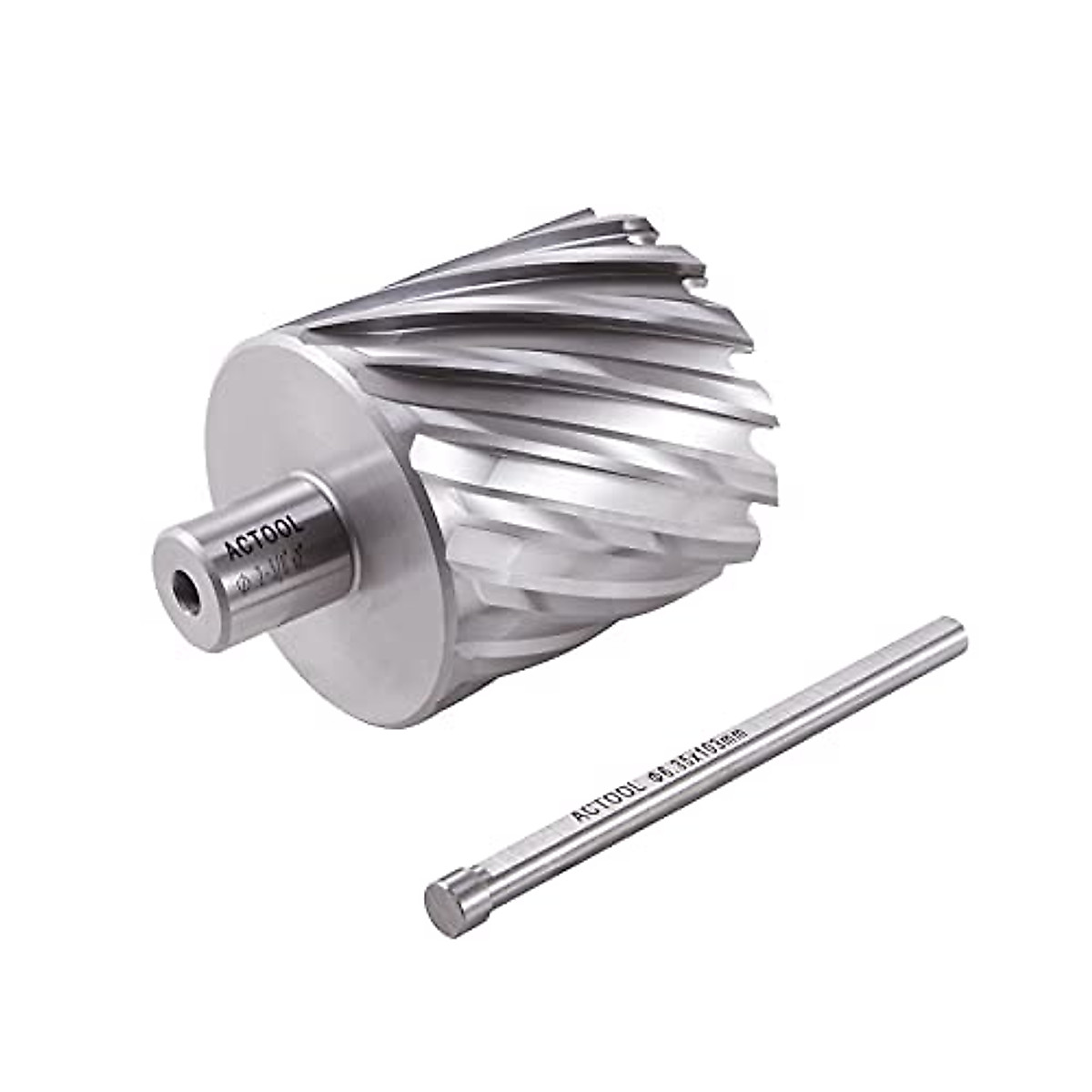 ACTOOL 2-3/8" Diameter × 2" Depth of Cut HSS ANNULAR Cutter with 3/4'' Weldon Shank