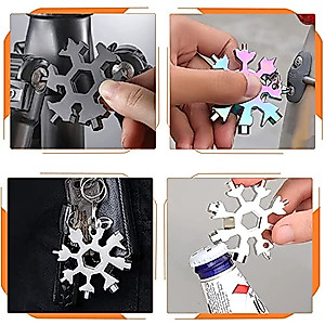 18-in-1 Snowflake Multi-Tool Tool Key Chain Tool Outdoor Travel Camping Adventure Daily Tool Handy Tool Christmas gift for Men Boyfriends Kids