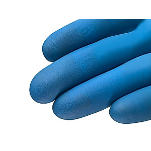 MICROFLEX 10-733 Daily Defense Disposable Rubber Gloves for Cleaning, Food Prep, First Aid - Small, Blue (Case of 1000)