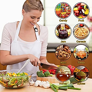 CLKOGO Electric Mason Jar Vacuum Sealer Kit for Wide Mouth & Regular Mouth Mason Jars Food Vacuum Sealer Food Jar Protector Vacuum Seal with Electric Vacuum Pump and Jar Lids for Food Storage and Fermentation