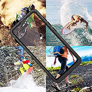 Oterkin for Samsung Galaxy A52 Case, A52 Waterproof Case Built-in Screen Protector Dustproof Shockproof IP68 Underwater Full Body Sealed Daily-Use Clear Case for Samsung A52 5G 6.5 inch