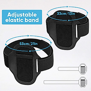 [2 Pack] Leg Strap for Nintendo Switch Sports Play Soccer/Switch Ring Fit Adventure, for Joy Cons Switch OLED Model Controller Game Accessories,Adjustable Elastic Strap,Two Size for Adults & Children