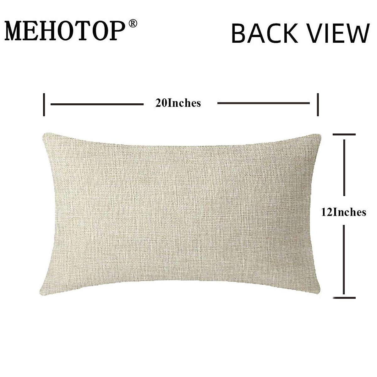 MEHOTOP Black White I Love Us Saying Series Cotton Linen Set of 2 Throw Pillow Covers Simple Style Cushion Case Valentine's Day Gift 12”x20” Decorative (Black White Saying)