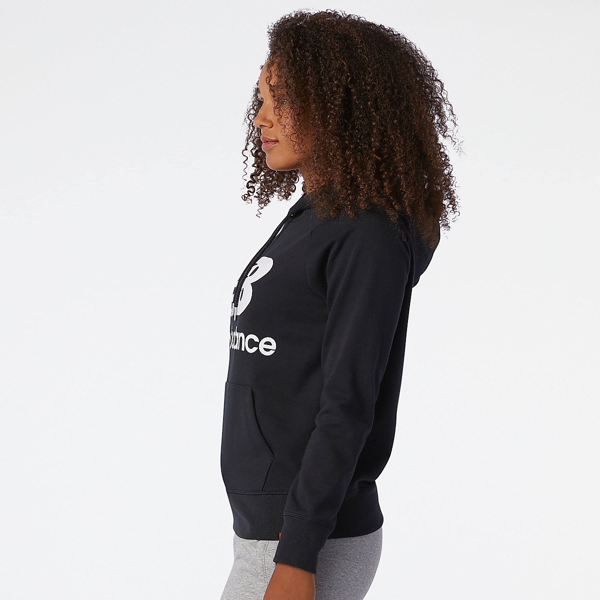 New Balance Women's NB Essentials Pullover Hoodie, Black, Small