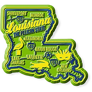 U.S. Premium State Map Magnet Set by Classic Magnets, 51-Piece Set, Collectible Souvenirs Made in The USA