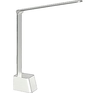 Ambertronix Rechargeable Cordless LED Desk Lamp, 5 Brightness & 5 Lighting Modes, USB Charging Port, Portable, Dimmable, Touch Control, Auto Timer (White)